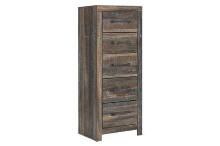 Drystan Narrow Chest, Size: 19"-60" H X 15"-28" W - Lambrecht Auction, Inc.
