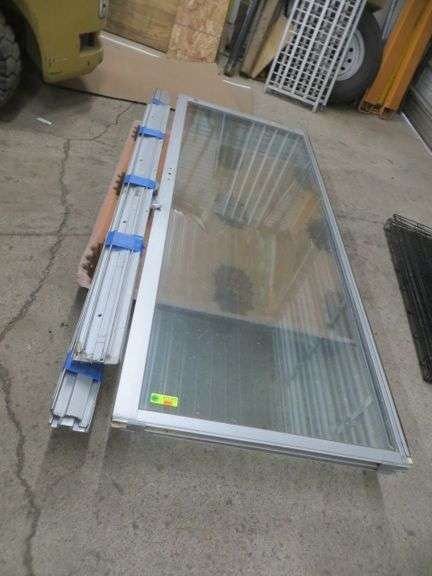 60" Aluminum Patio Door w/ Track - Lambrecht Auction, Inc.