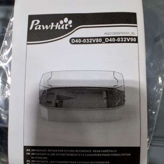 PawHut Cat Litter Box D40-032V80/D40-032V90 Gray Plastic - Lambrecht ...