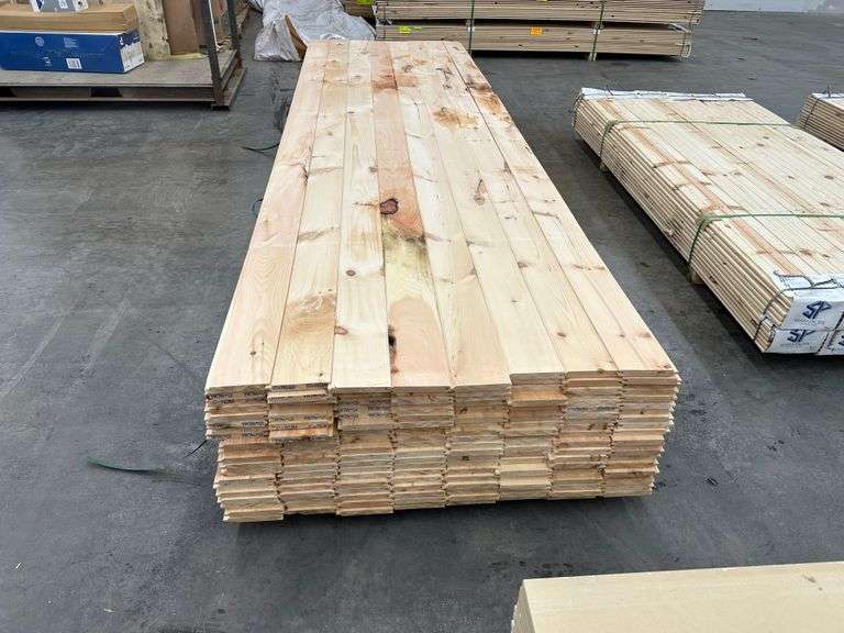 White Pine T&G WP4 Paneling 1"x6"x12' - Lambrecht Auction, Inc.