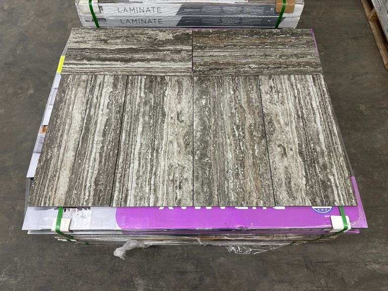 Path Moka Brown Porcelain Tile 12"x24" - Lambrecht Auction, Inc.