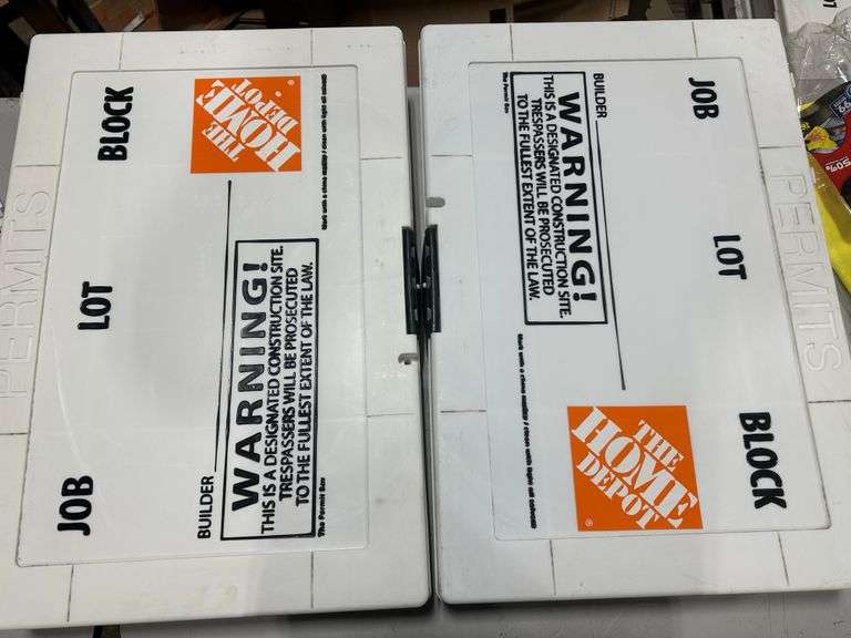 19 in. x 27 in. Outdoor/Indoor Permit Box (2x$) - Lambrecht Auction, Inc.