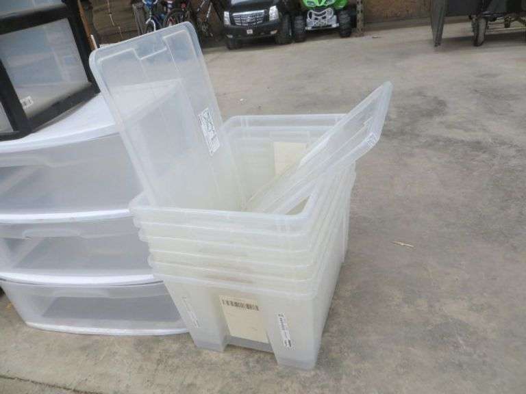 Plastic Tote & Drawers - Lambrecht Auction, Inc.