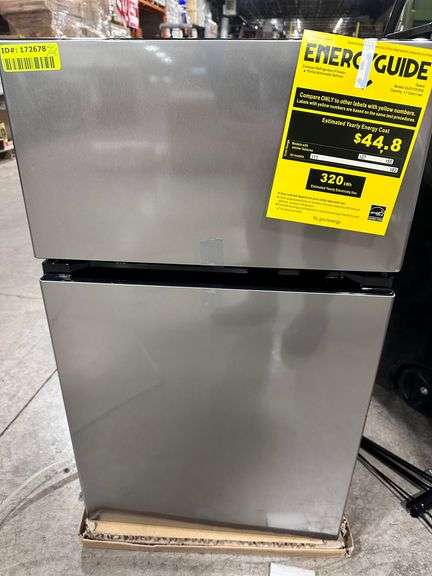 Vissani 3.1 cu. ft. 2-Door Mini Refrigerator in Stainless Steel with ...