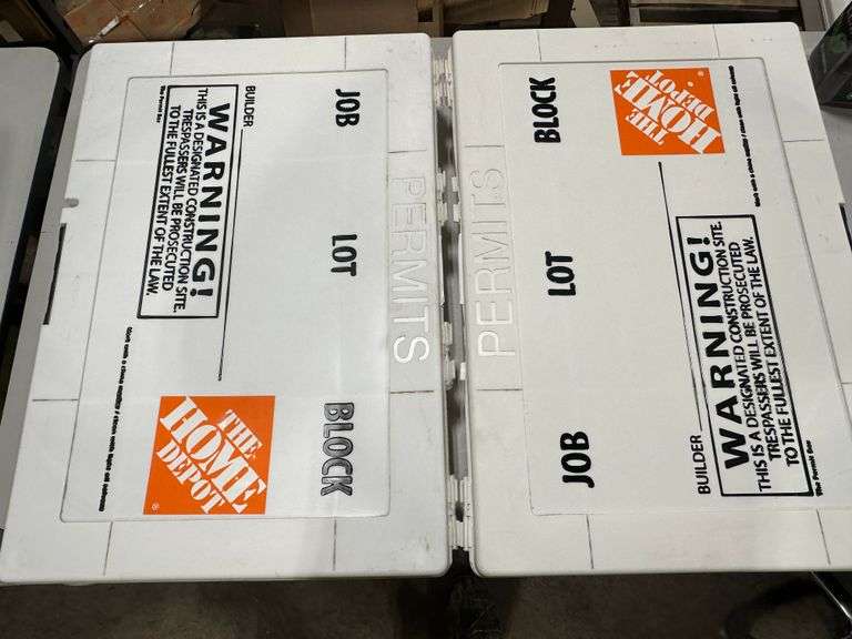 19 in. x 27 in. Outdoor/Indoor Permit Box (2x$) - Lambrecht Auction, Inc.