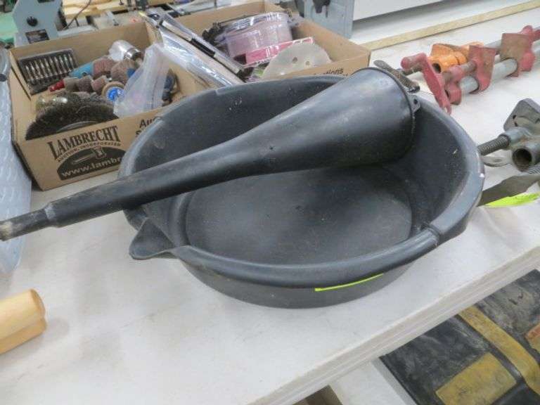 Funnel & Drain pan - Lambrecht Auction, Inc.