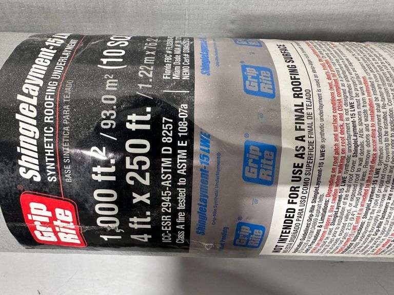Grip-Rite 48 in. x 250 ft. (1000 sq. ft.) Synthetic Roofing ...