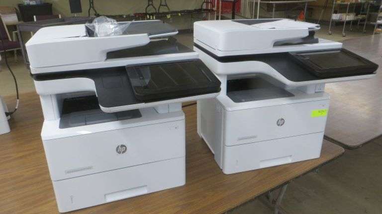 Two Laser Jet Enterprise MFP M528 HP - Lambrecht Auction, Inc.