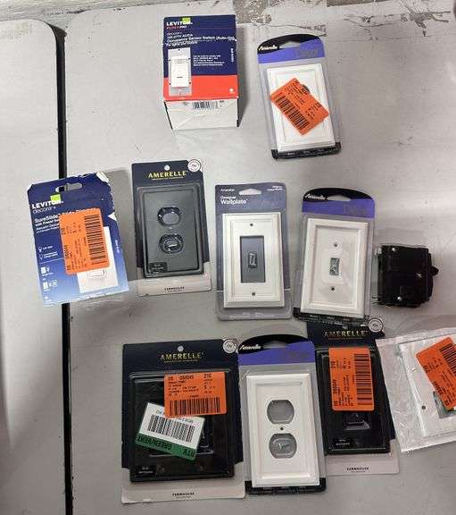 Assorted Light Switches, Wallplates & Outlet Covers - Lambrecht Auction ...