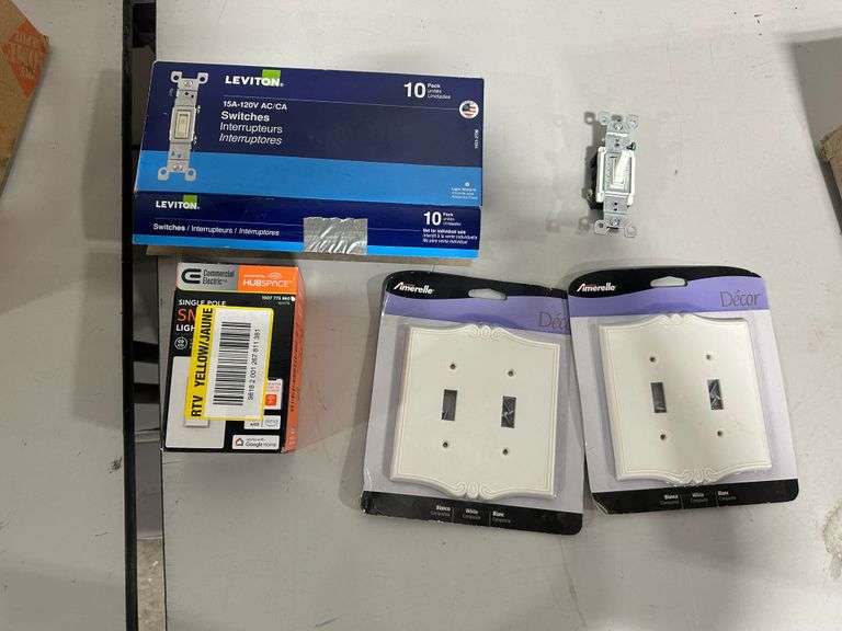 Assorted Light Switches & Covers - Lambrecht Auction, Inc.