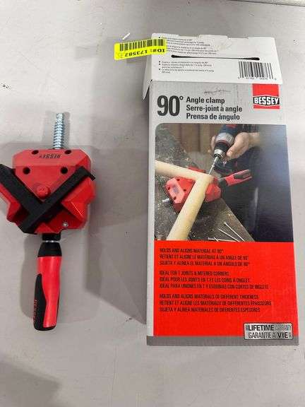BESSEY 2 in. Capacity 90-Degree Angle Clamp with 1-1/8 in. Throat Depth ...