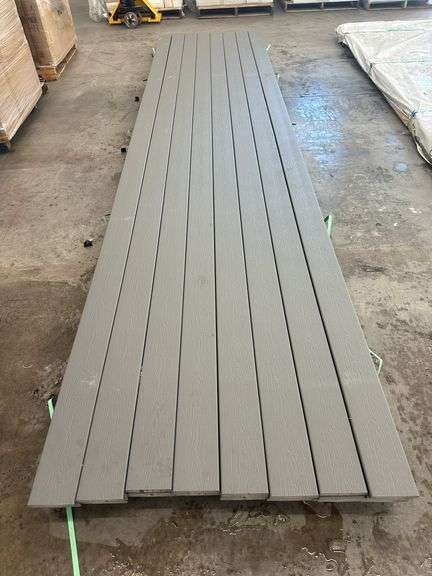 Slate Composite Decking Decking 1"x6"x16' - Lambrecht Auction, Inc.