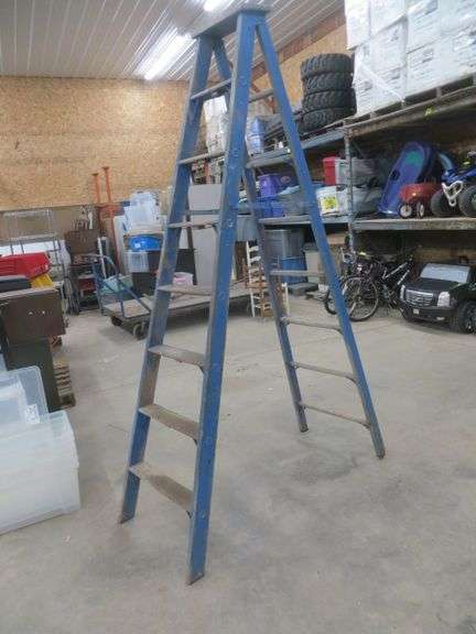 8' Wooden Step-Ladder - Lambrecht Auction, Inc.