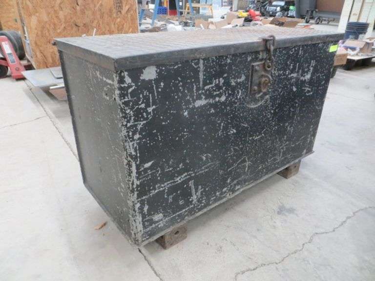 Steel Job Box 28x44x20" - Lambrecht Auction, Inc.
