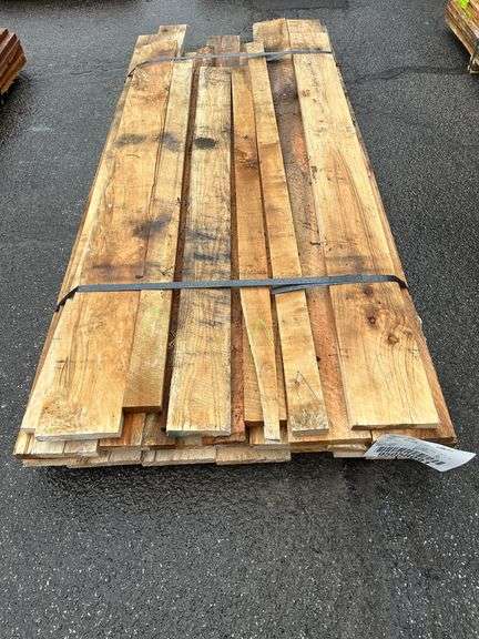Soft Maple Rough Cut Hardwood Lumber RWxRHxRL - Lambrecht Auction, Inc.