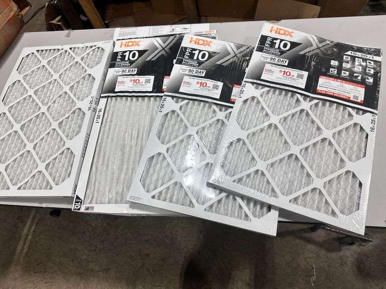 HDX 16 in. x 25 in. x 1 in. Premium Pleated Furnace Air Filter FPR 10 ...