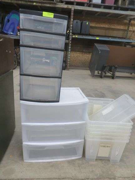 Plastic Tote & Drawers - Lambrecht Auction, Inc.