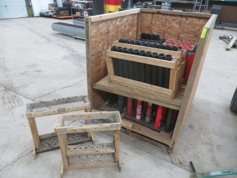 Pallet full of Fireworks Launch Tubes - Lambrecht Auction, Inc.