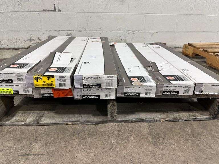 Grey Distressed Wood 4 MIL x Multi-Width x 36 in. L Peel and Stick ...