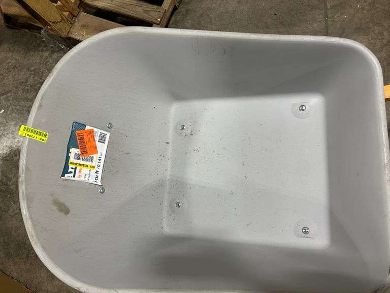 Anvil 6 cu. ft. Steel Wheelbarrow with a Pneumatic Tire & Wood Handles ...