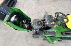 John Deere S140 48 in. 22 HP V-Twin Gas Hydrostatic Riding Lawn Mower - Lambrecht Auction, Inc.
