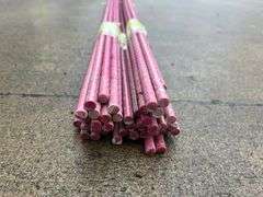 Pinkbar Laquered Fiberglass Rebar #3 3/8"x20' - Lambrecht Auction, Inc.