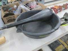 Funnel & Drain pan - Lambrecht Auction, Inc.