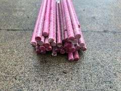 Pinkbar Laquered Fiberglass Rebar #3 3/8"x20' - Lambrecht Auction, Inc.