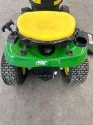 John Deere S140 48 in. 22 HP V-Twin Gas Hydrostatic Riding Lawn Mower - Lambrecht Auction, Inc.