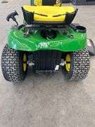 John Deere S140 48 in. 22 HP V-Twin Gas Hydrostatic Riding Lawn Mower - Lambrecht Auction, Inc.