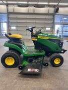 John Deere S140 48 in. 22 HP V-Twin Gas Hydrostatic Riding Lawn Mower - Lambrecht Auction, Inc.