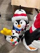 GIANT 8ft Stackable Penguin Family LED Light Up Christmas Yard ...