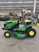 John Deere S140 48 in. 22 HP V-Twin Gas Hydrostatic Riding Lawn Mower - Lambrecht Auction, Inc.