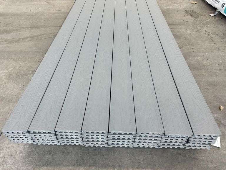 Elevate Lake Fog Composite Decking 5/4"x6"x16' GV - Lambrecht Auction, Inc.