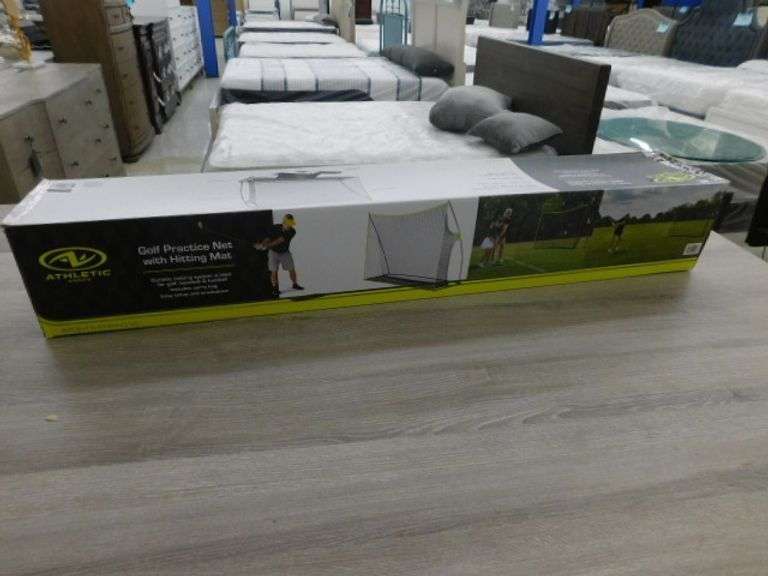 Athletic Works Golf Practice Net With Hitting Mat - Lambrecht Auction, Inc.