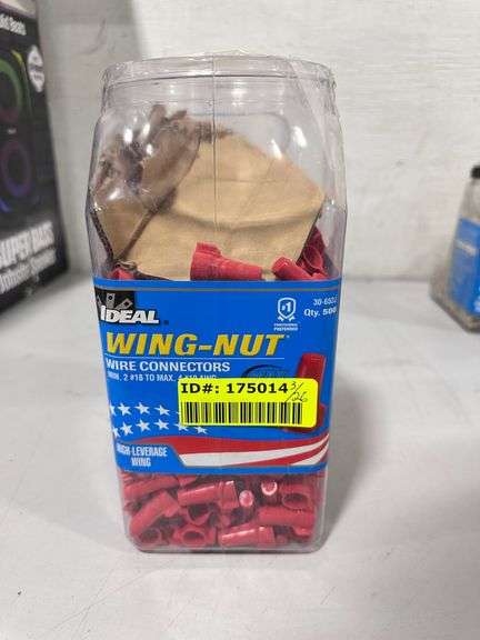 IDEAL 452 Red Wing NUT Wire Connectors - Lambrecht Auction, Inc.