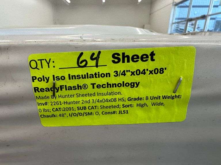 Poly Iso Insulation 3/4"x4'x8' ReadyFlash Technology - Lambrecht ...