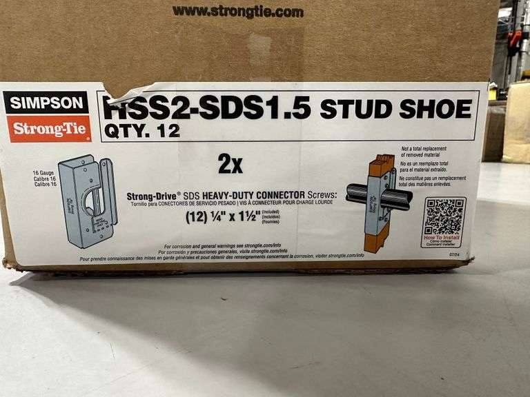 Simpson Strong-Tie HSS Galvanized Stud Shoe for 2x Nominal Lumber(5x ...