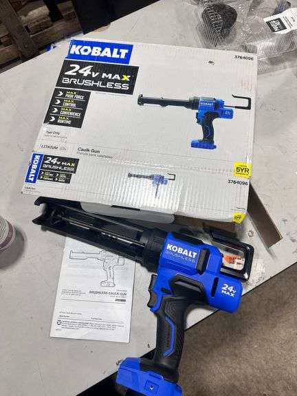 Kobalt 10 Ounce Cordless Battery Powered Anti-Drip Rod Caulk Gun ...