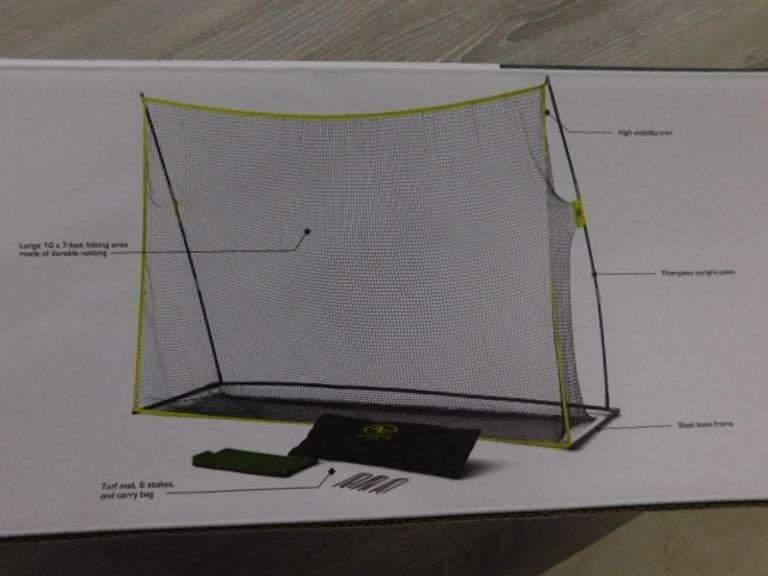 Athletic Works Golf Practice Net With Hitting Mat - Lambrecht Auction, Inc.