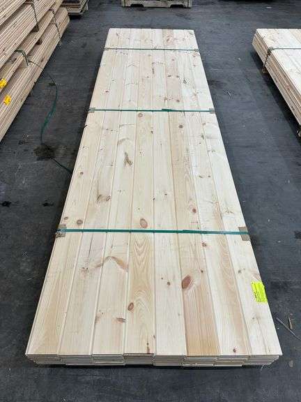 White Pine T&G WP4 Smooth Face Paneling 1"x6"x12' - Lambrecht Auction, Inc.