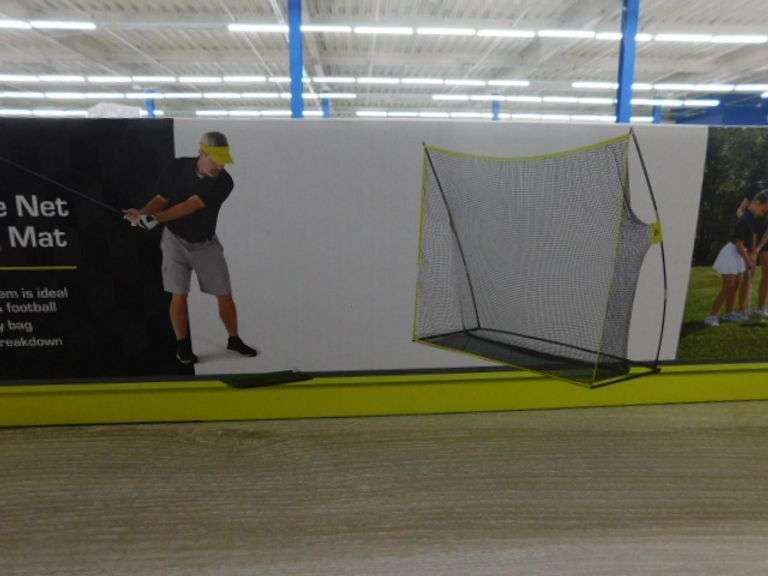 Athletic Works Golf Practice Net With Hitting Mat - Lambrecht Auction, Inc.