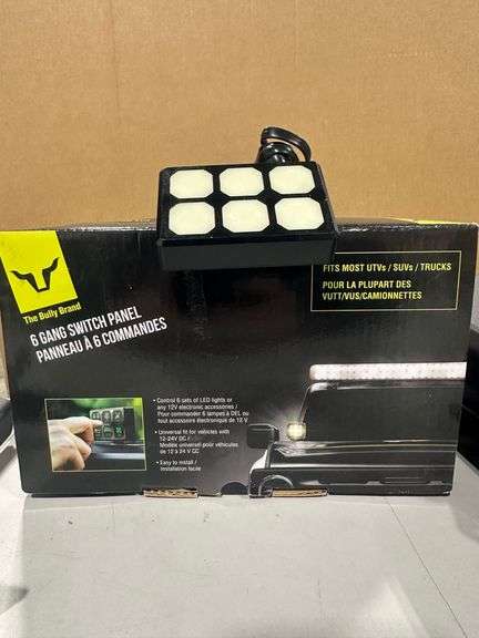 Bully Universal 6 Gang LED Switch Panel System - Lambrecht Auction, Inc.
