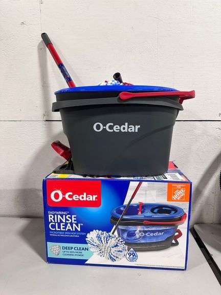 O-Cedar RinseClean Deep Clean Microfiber Spin Mop, Clean With Clean ...