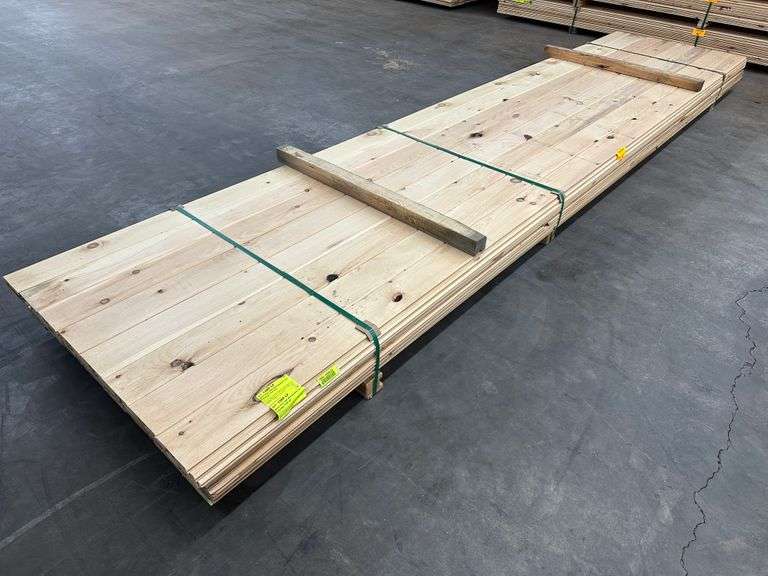 White Pine T&G WP4 Smooth Face Paneling 1"x6"x16' - Lambrecht Auction, Inc.