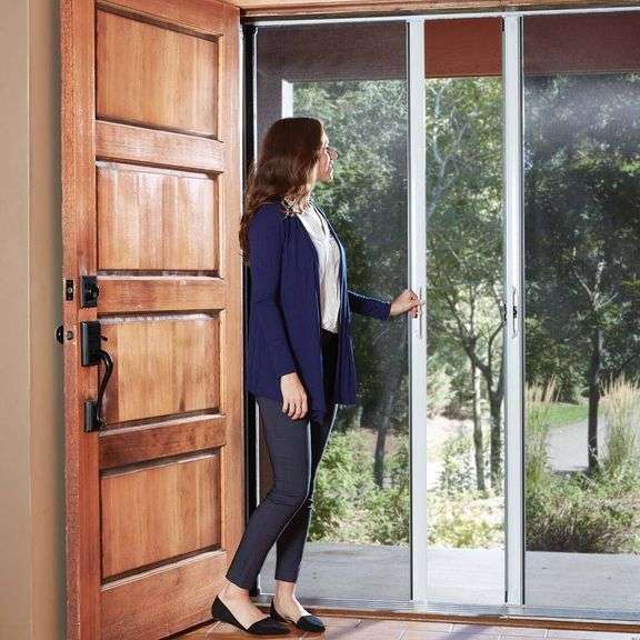 Andersen 72" x 78 " LuminAire White Double Universal Aluminum Gliding ...