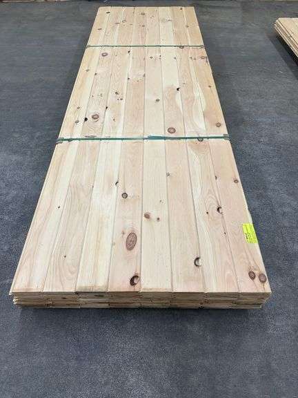 White Pine T&G WP4 Smooth Face Paneling 1"x6"x10' - Lambrecht Auction, Inc.