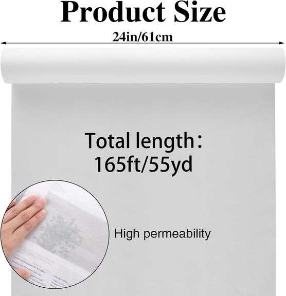 Tracing Paper Roll 24in x 55yd - Lambrecht Auction, Inc.
