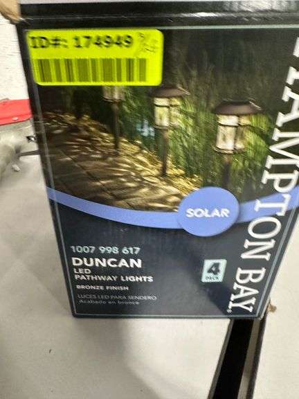 Hampton Bay Duncan 10 Lumen Bronze LED Weather Resistant Outdoor Solar ...
