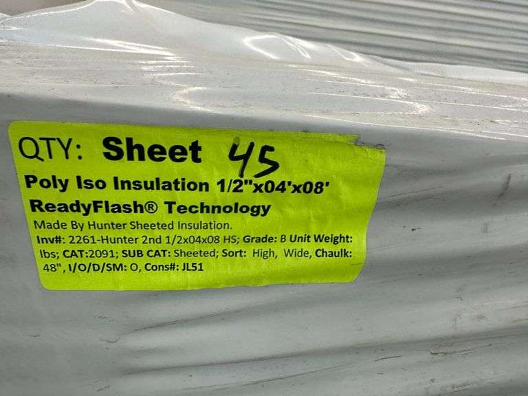 Poly Iso Insulation 1/2"x4'x8' ReadyFlash Technology - Lambrecht ...